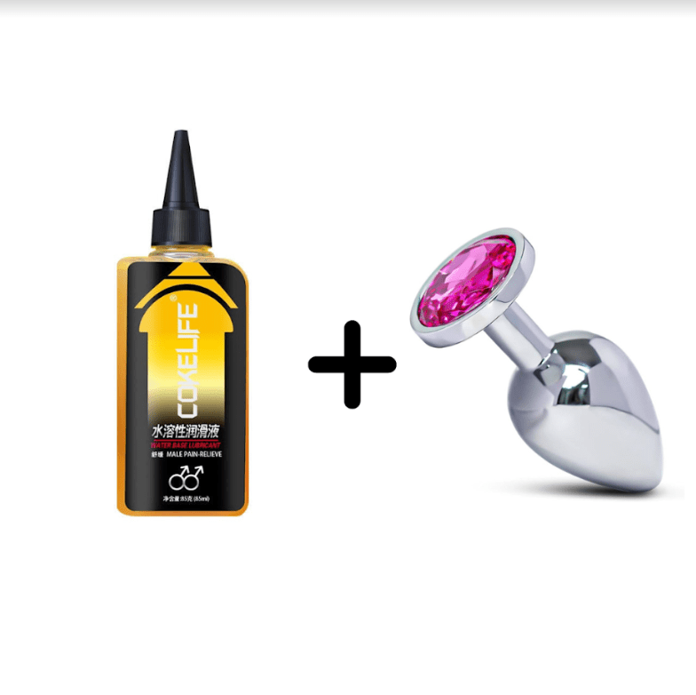 Backdoor Bliss- Chrome Anal Plug + Anal Lubricant- Small – Belle Exotics | Pleasure Products ...